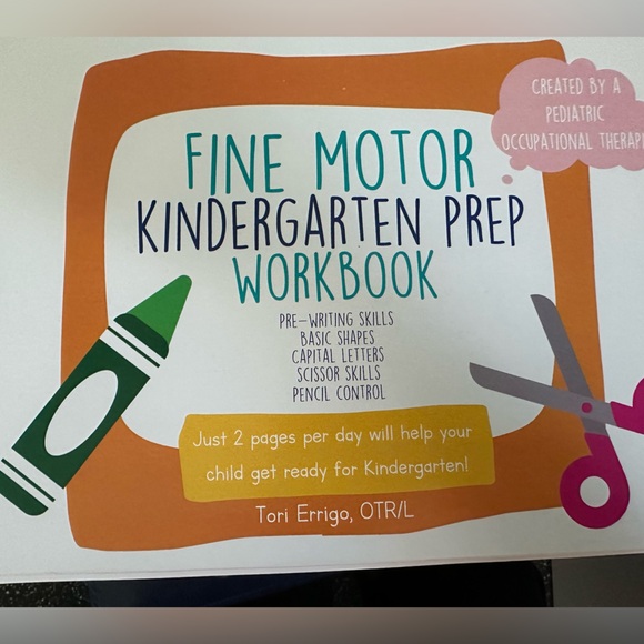 little letters | Toys | Kindergarten Prep Fine Motor Workbook Spiral ...